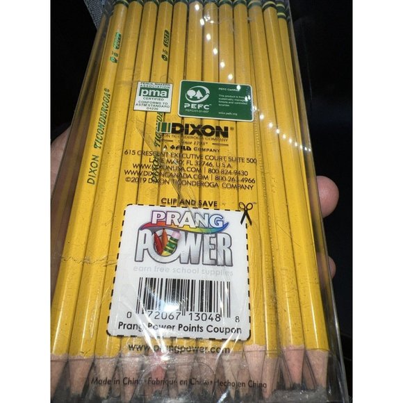 Ticonderoga | Office | Ticonderoga Number 2 Classic Yellow Pencil Wood ...